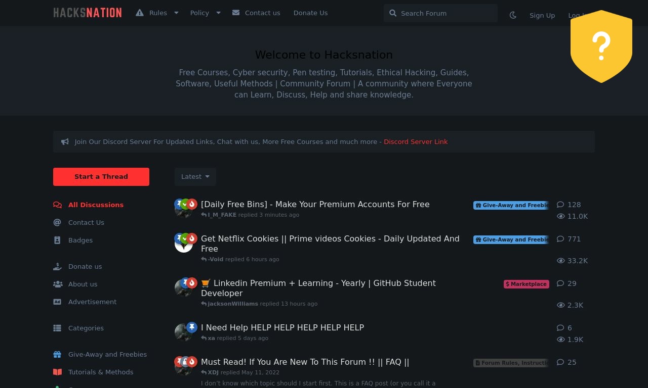Avis Hacksnation.com | Indice de confiance modéré : 60 %