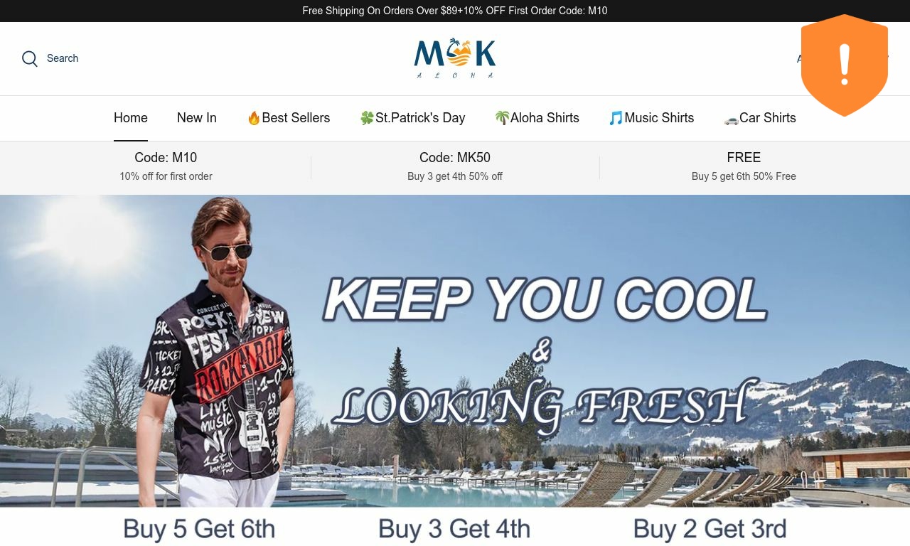 Mokaloha.com reviews | Poor Trust Score: 22%