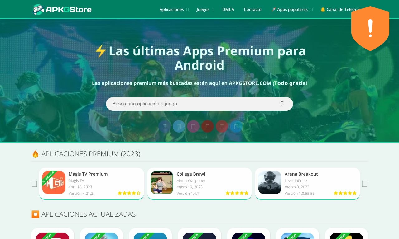 Apkgstore.com opiniones | Índice de confianza bajo: 27%