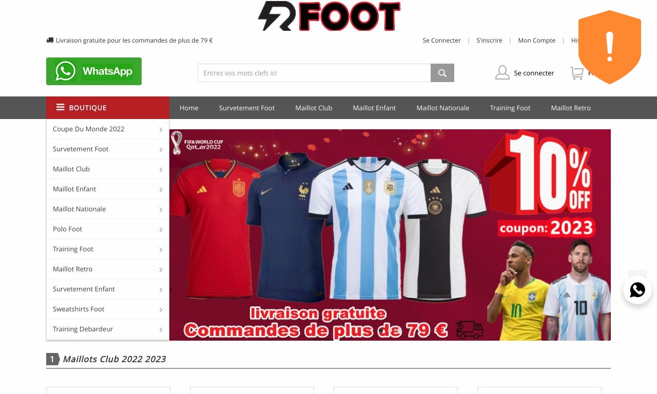 Avis R2foot.com | Indice de confiance faible : 35 %