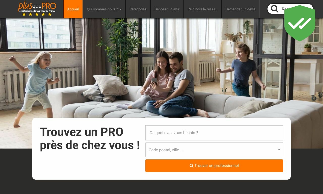 Avis Plus-que-pro.fr | Indice de confiance excellent : 96 %