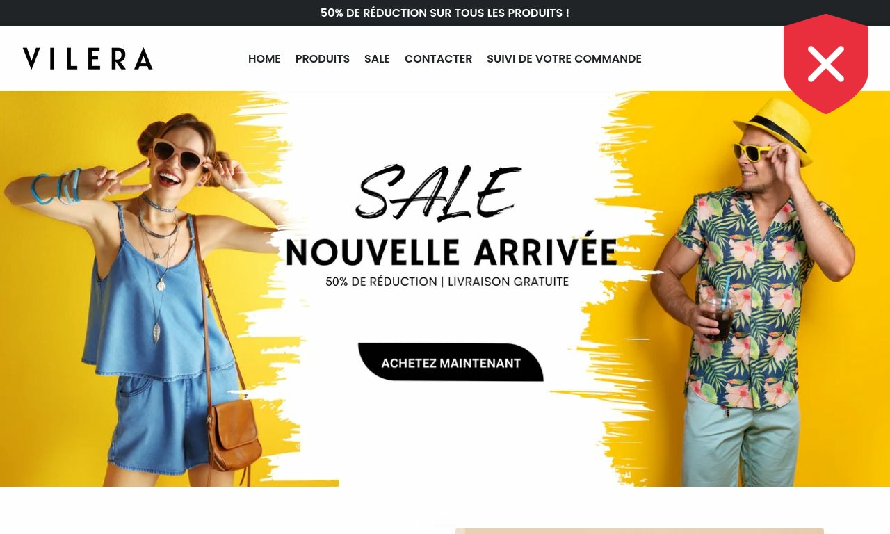 Avis Vilera.fr | Indice de confiance très faible : 1 %