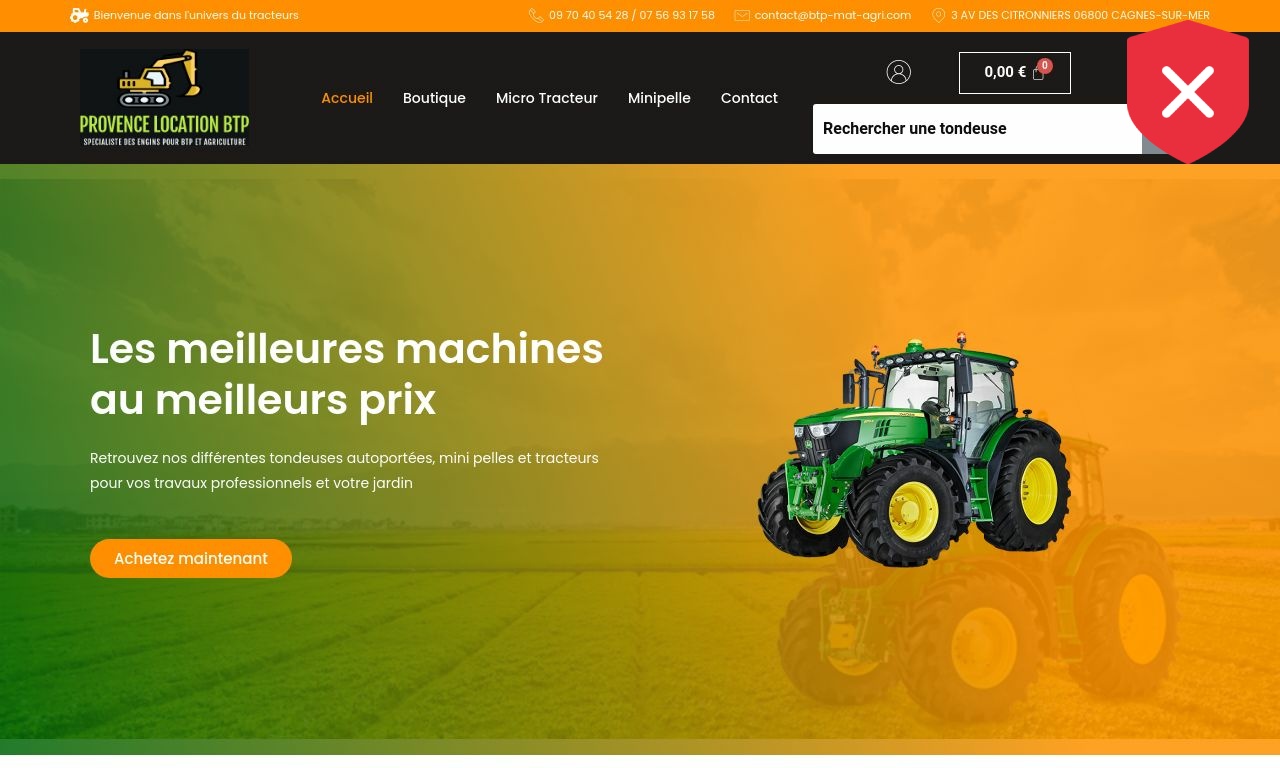 Avis Btp-mat-agri.com | Indice de confiance très faible : 1 %