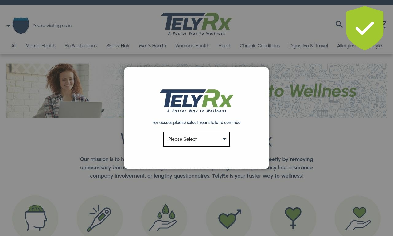 Telyrx.com reviews | Good Trust Score: 86%