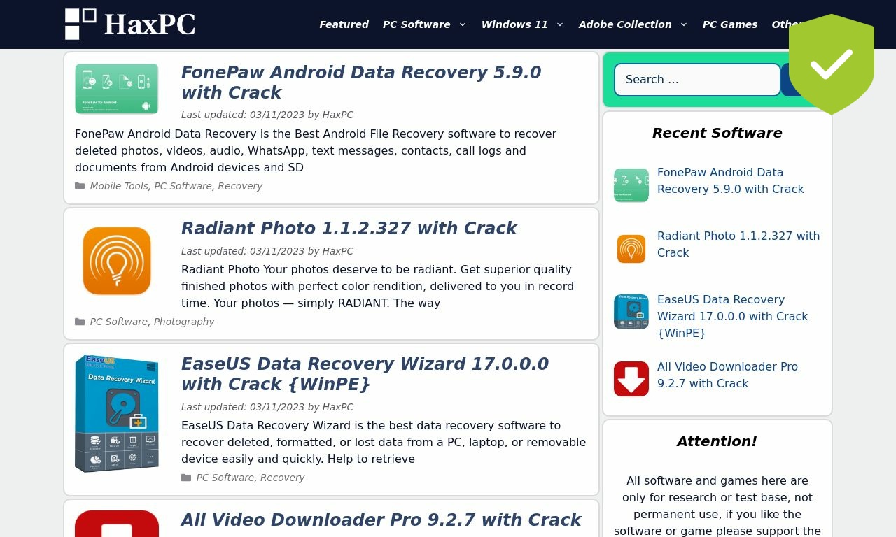 Haxpc.net reviews | Good Trust Score: 92%