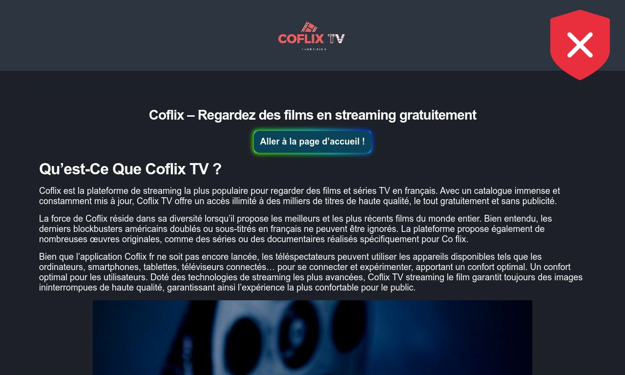 Coflix.wiki reviews | Poor Trust Score: 25%