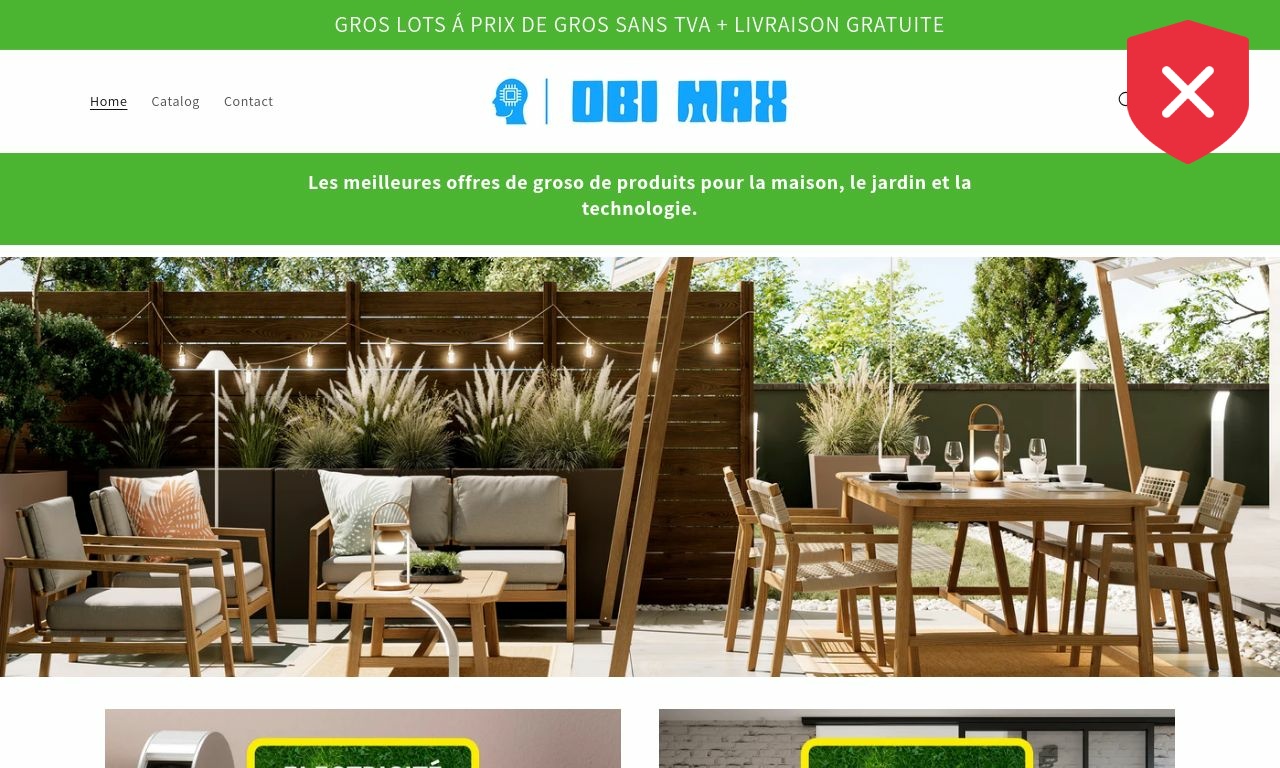 Avis Obimax.shop | Indice de confiance très faible : 1 %