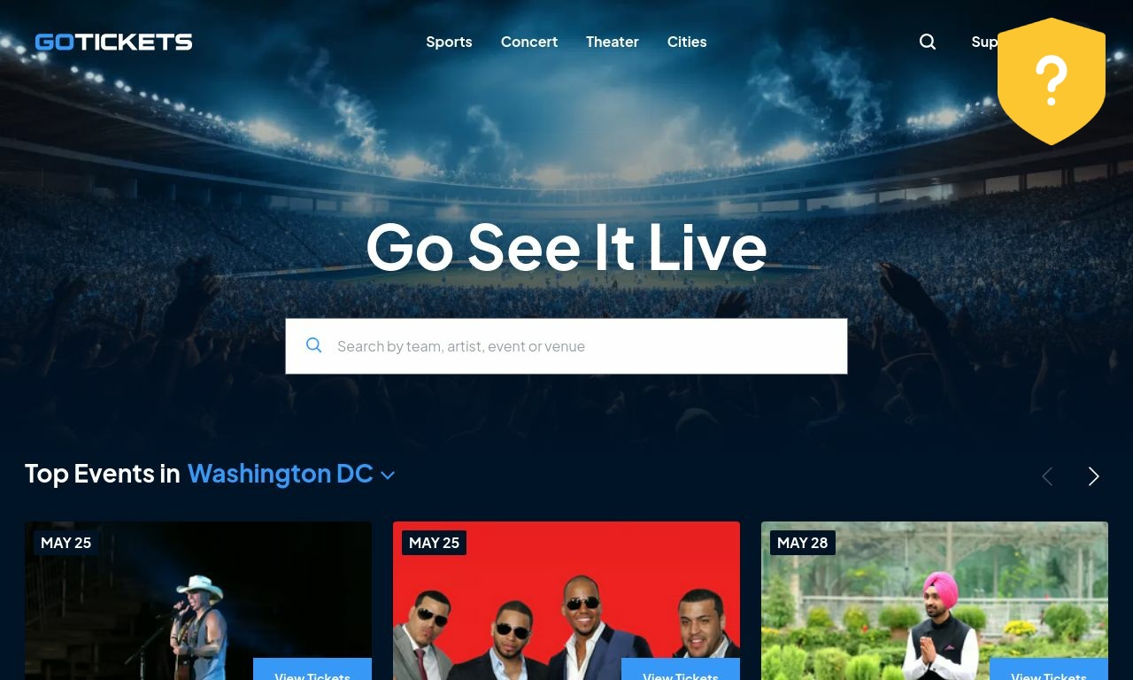 Gotickets.com reviews | Average Trust Score: 36%