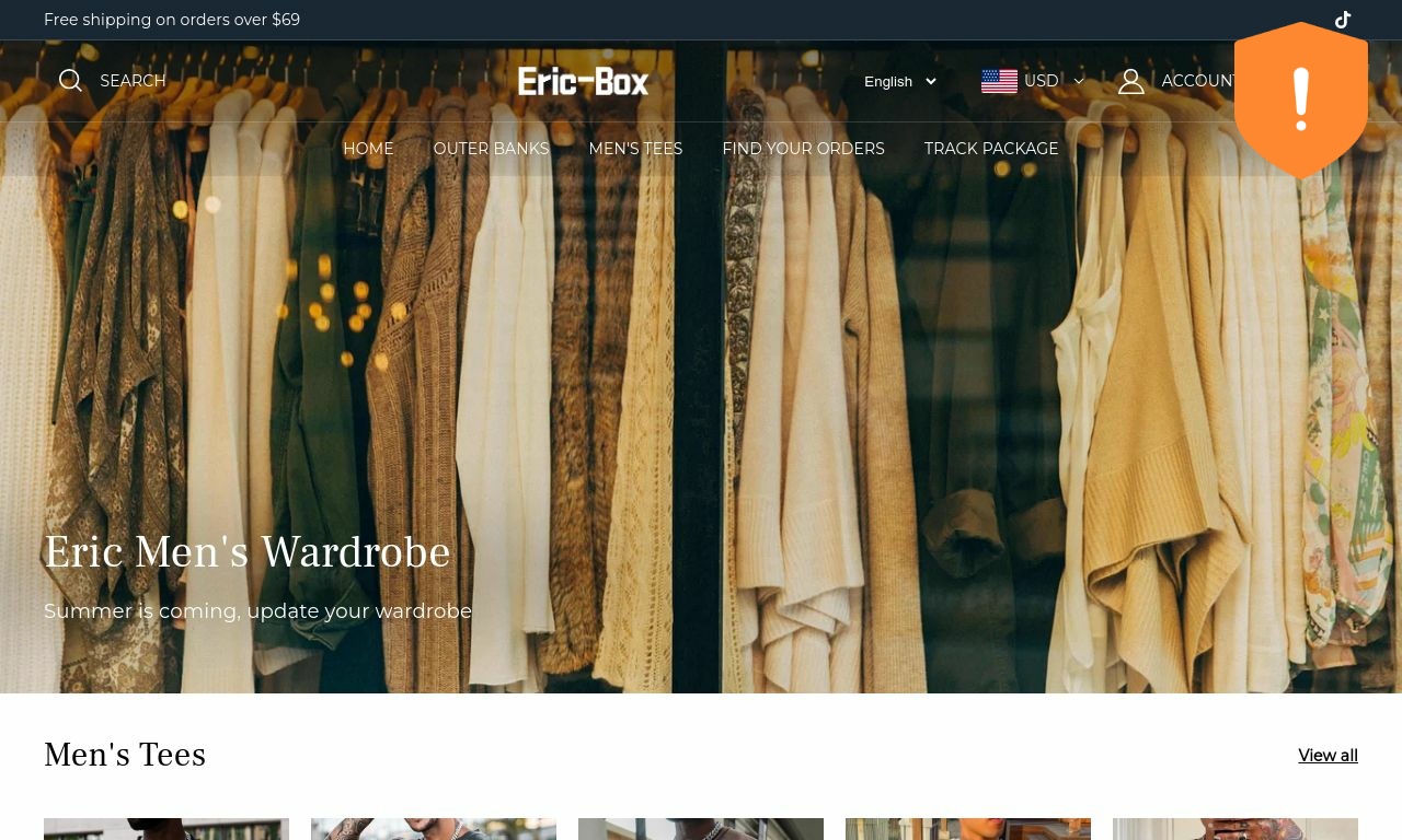 Eric-box.com reviews | Poor Trust Score: 35%