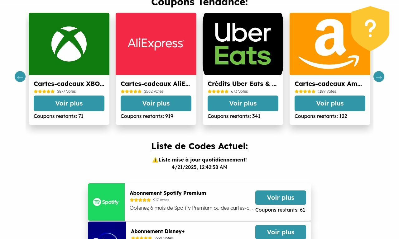 Bonzay-code.com reviews | Average Trust Score: 60%