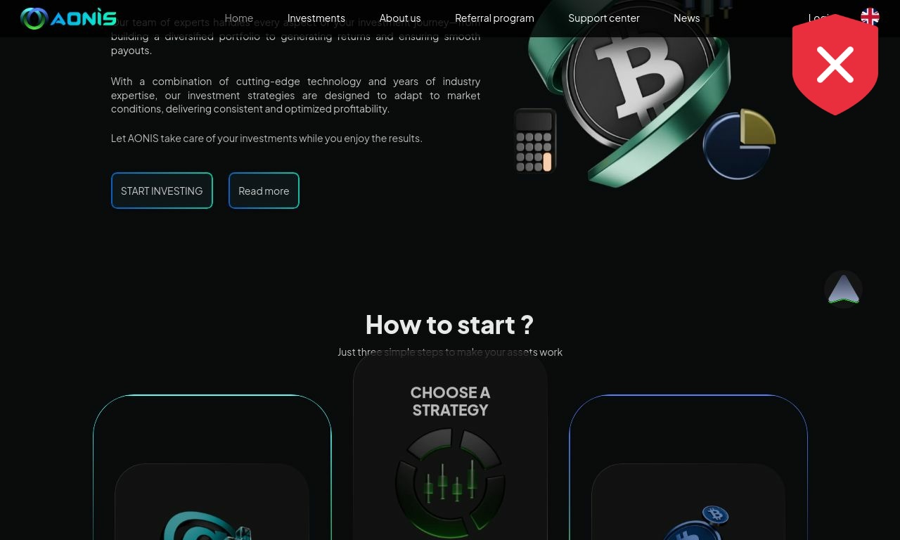 Aonis.app reviews | Very Low Trust Score: 1%