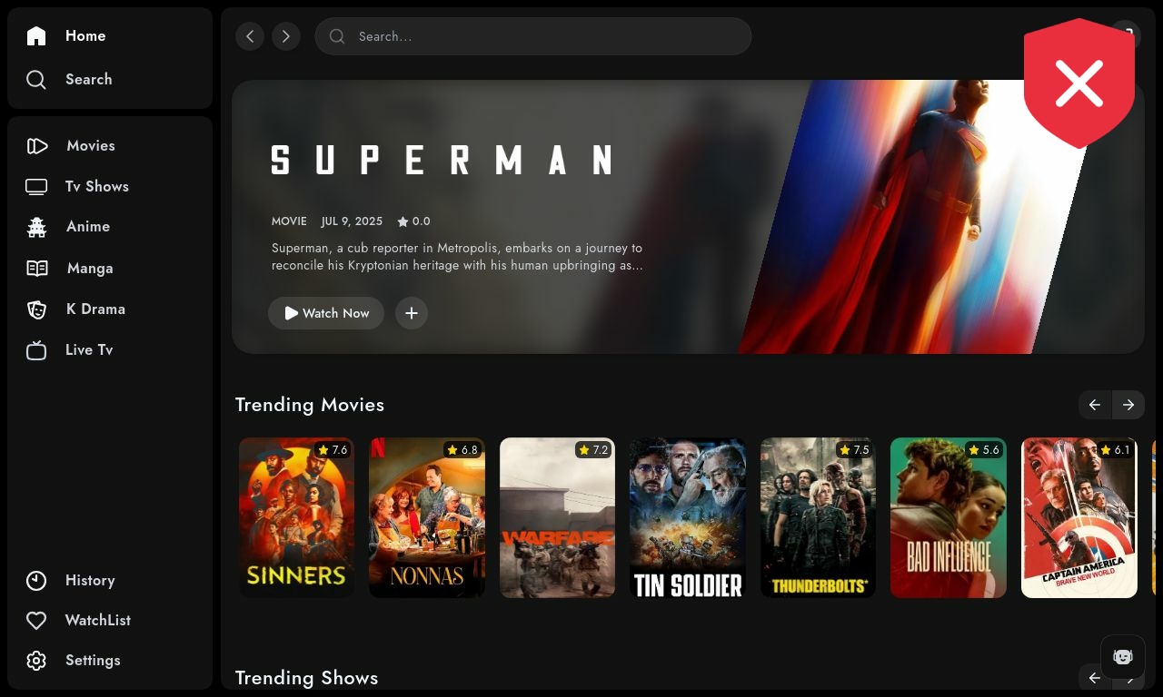 Moviemaze.cc reviews | Poor Trust Score: 25%