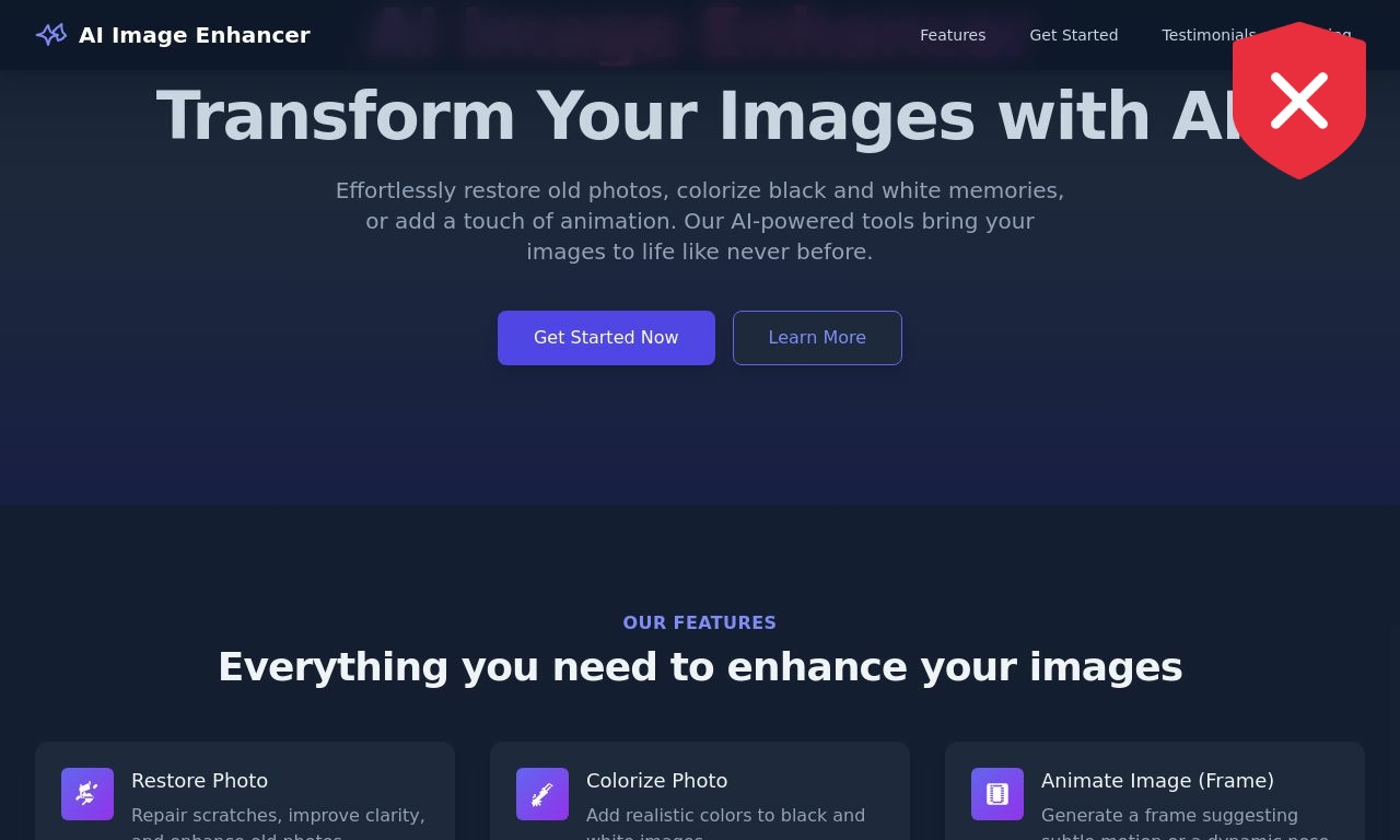 Ai-imageenhancer.com reviews | Very Low Trust Score: 1%