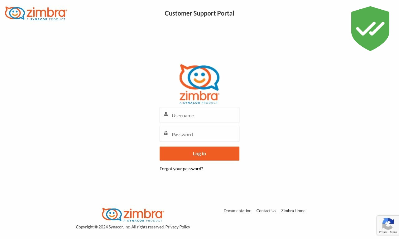 Avis Support.zimbra.com | Indice de confiance excellent : 97 %
