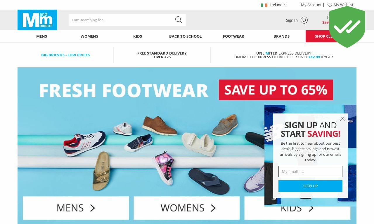 Mandmdirect.ie reviews | Excellent Trust Score: 97%