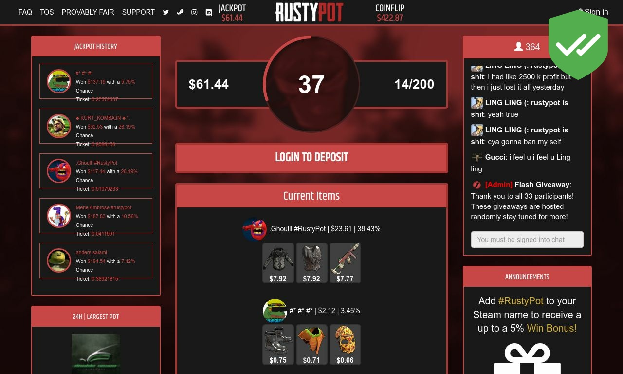 Avis Rustypot.com | Indice de confiance excellent : 97 %