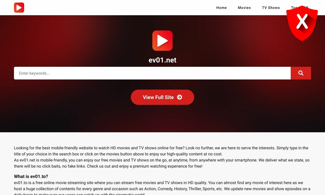 Ev01.net reviews | Poor Trust Score: 25%