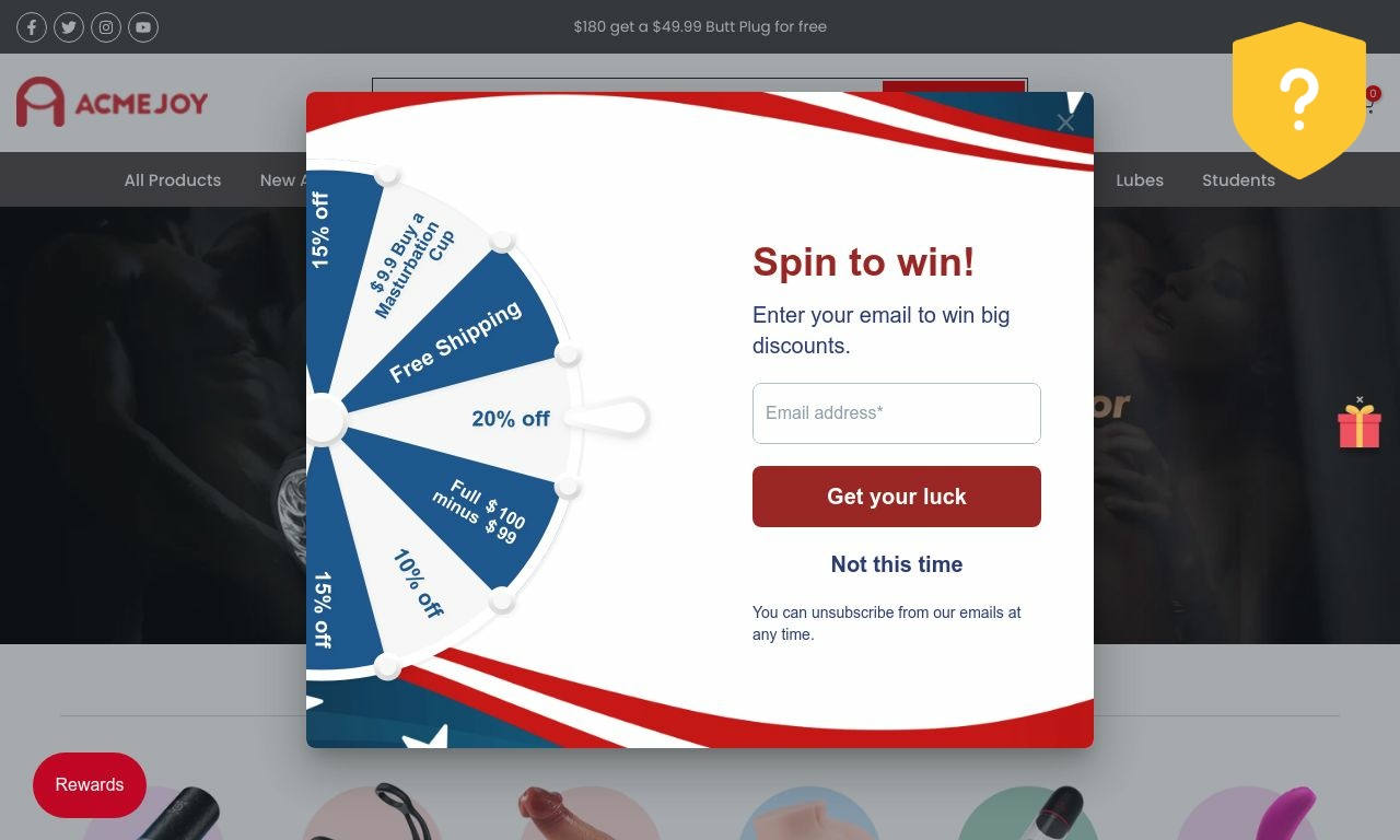 Acmejoy.com reviews | Average Trust Score: 76%