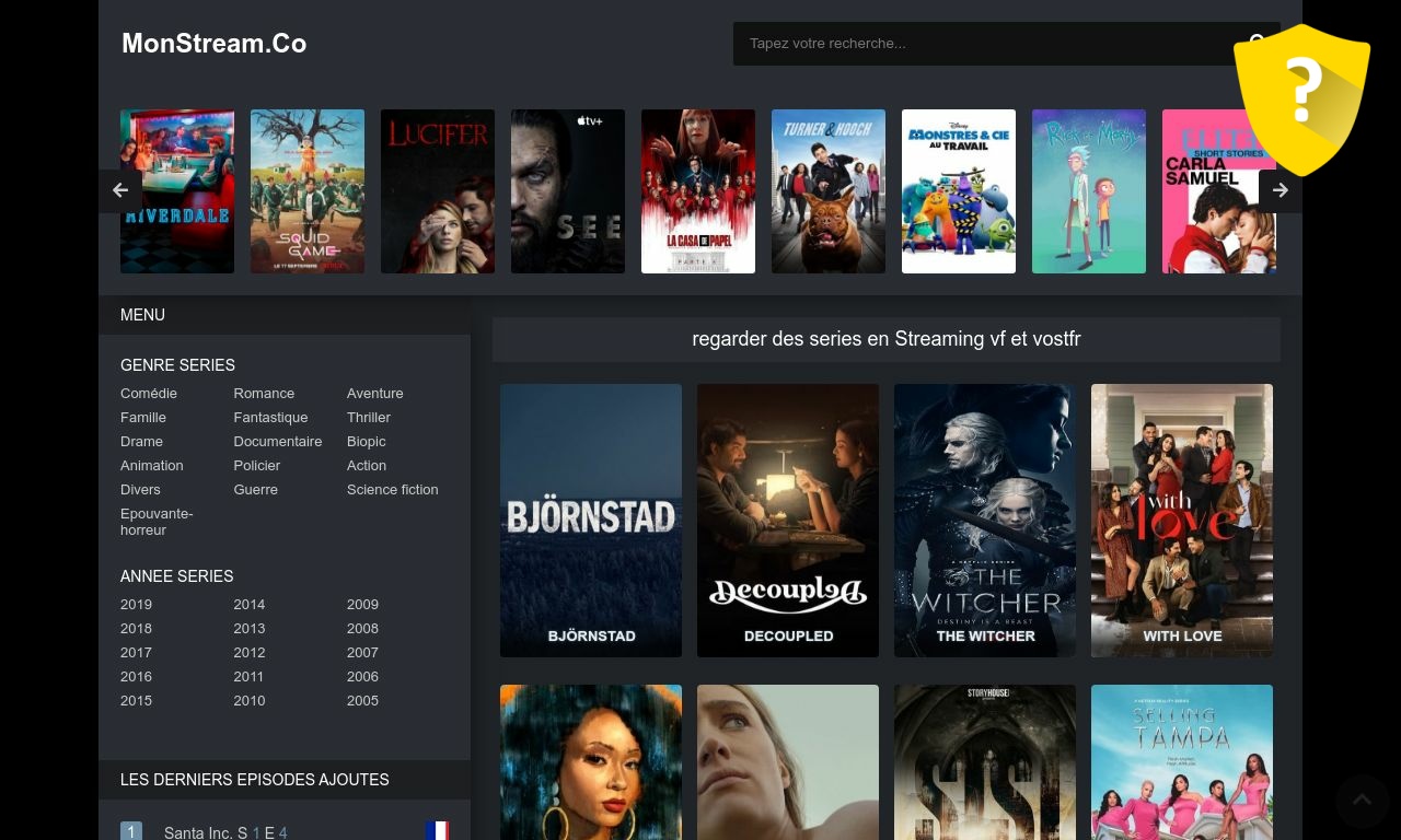 Monstream.co | Mediocre trust index : 45 %