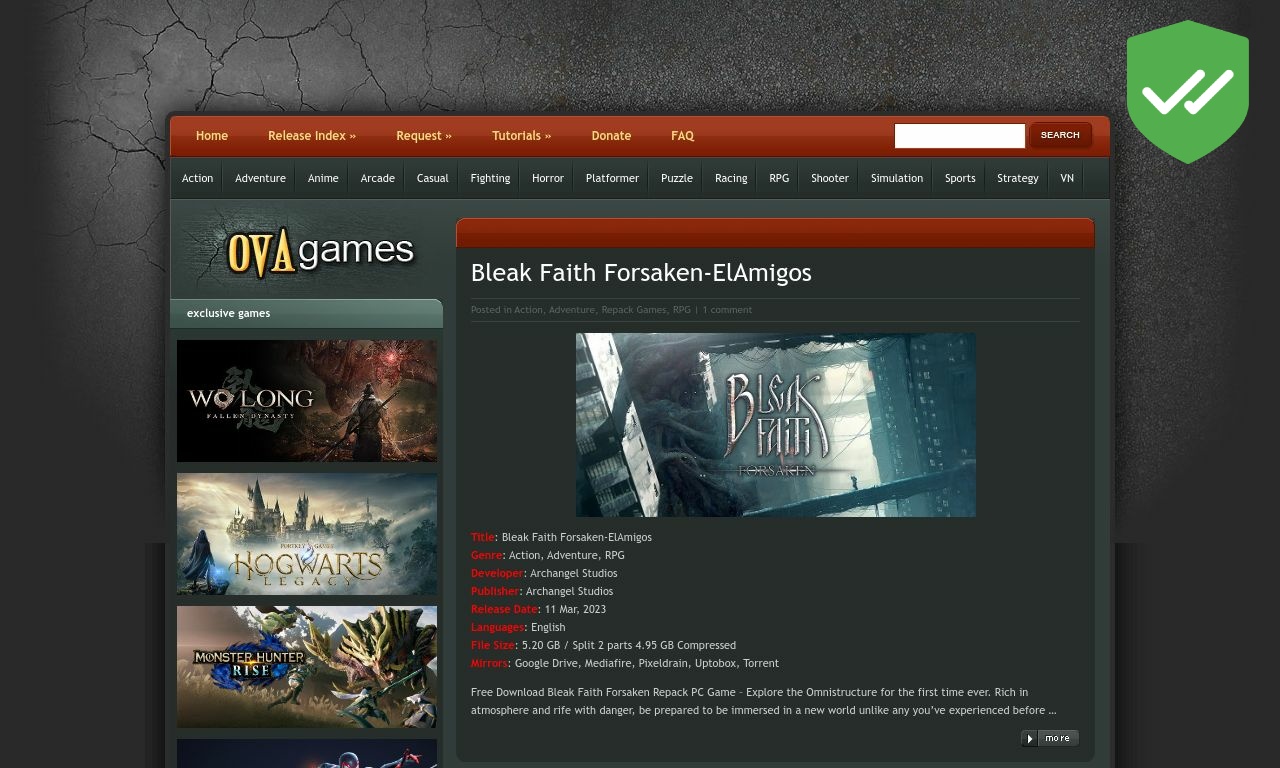 Ovagames.com opiniones | Índice de confianza excelente: 99%