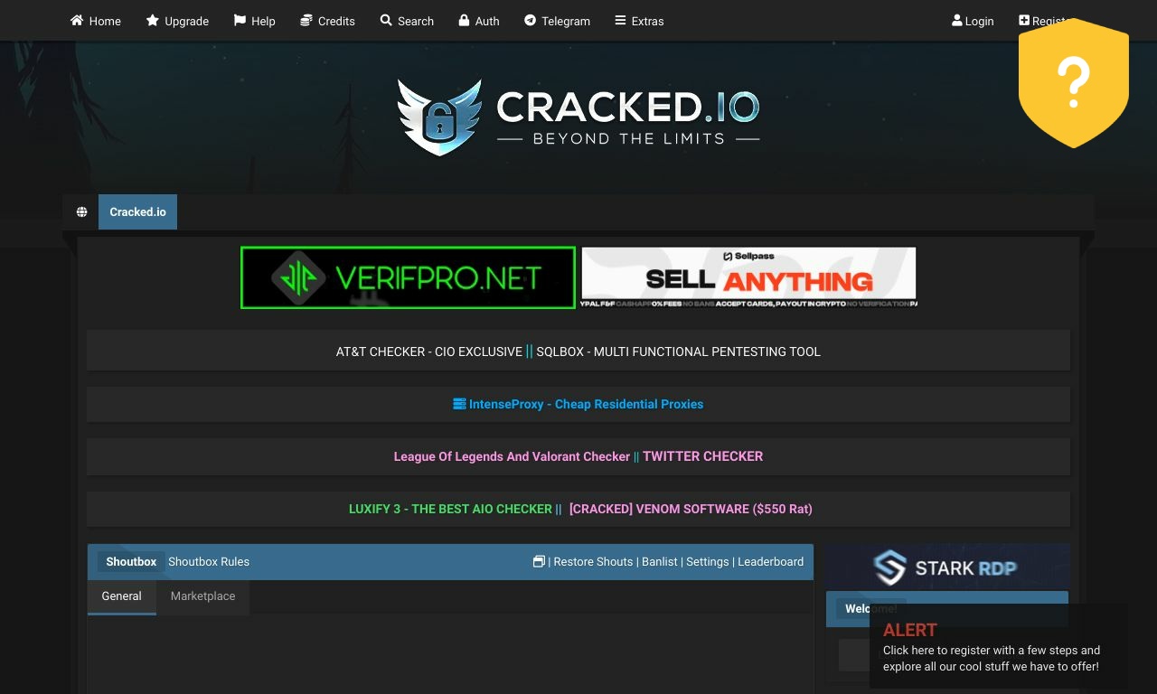 Avis Cracked.io | Indice de confiance modéré : 58 %