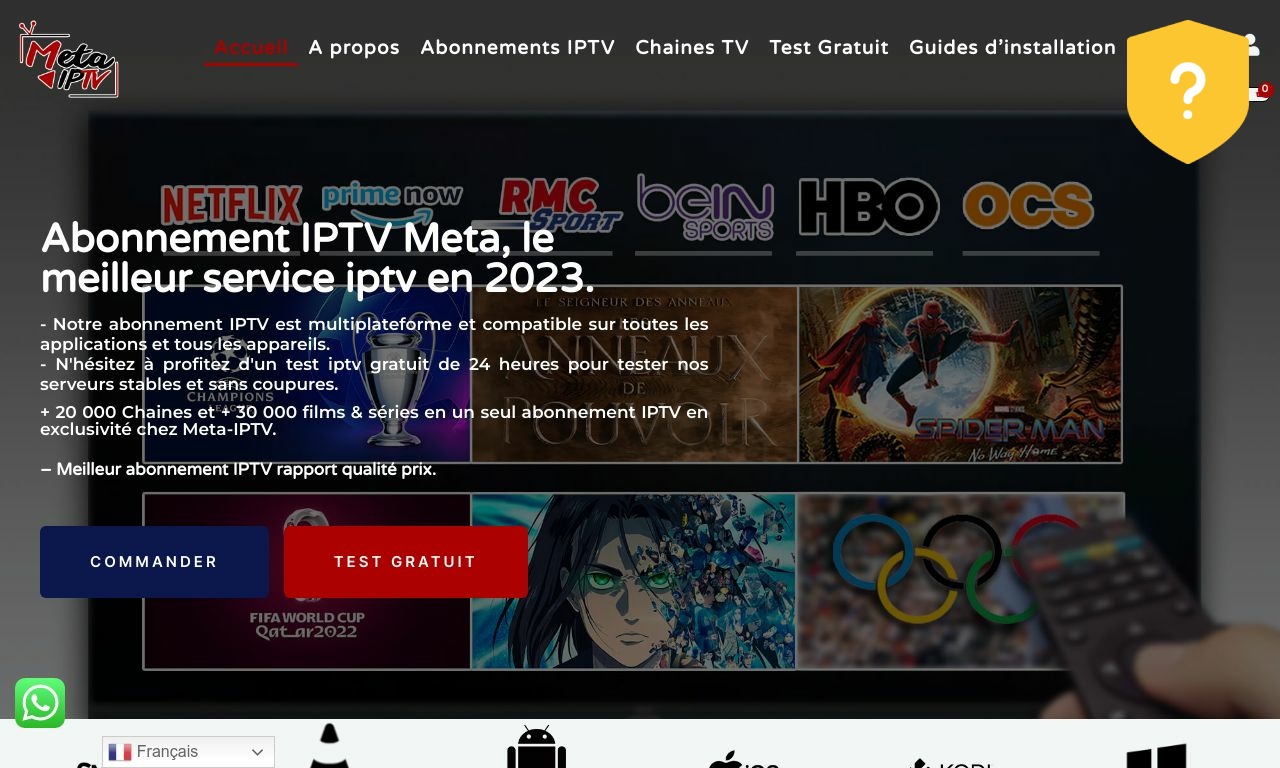 Avis Meta-iptv.com | Indice de confiance modéré : 76 %