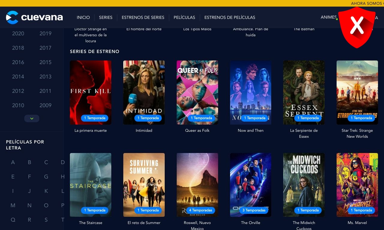 Ww3.cuevana.pro | Very bad trust index : 12 %