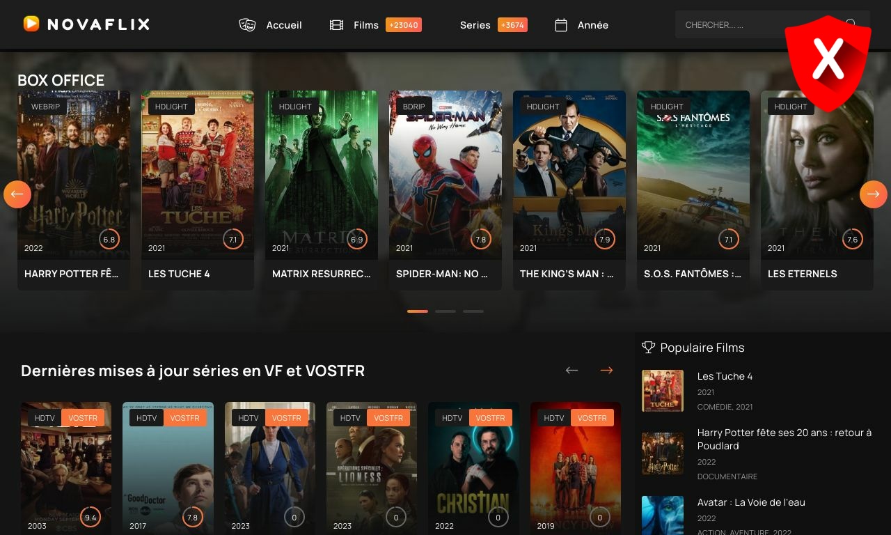Avis Novaflix.io | Indice de confiance très faible : 5 %